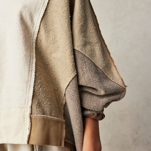 Free People | Tops | Free People Sidewalk Sweatshirt Colorblock Lower ...